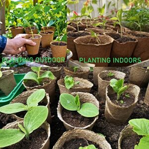 IAXSEE 100 Pack Peat Pots, Nursery Pots 3.15 Inch Starting Planter