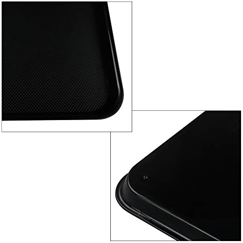 Nicesh 4-Pack Plastic Fast Food Serving Trays, Black, F