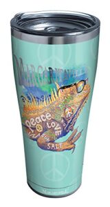 tervis margaritaville-peace love salt triple walled insulated tumbler, 30oz legacy, stainless steel