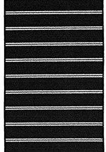 Garland Rug Avery Area Rug, 2-Feet by 5-Feet, Black