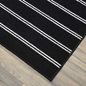 Garland Rug Avery Area Rug, 2-Feet by 5-Feet, Black