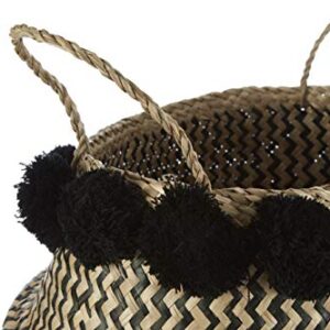 Premier Housewares Seagrass Storage Basket, Brown, 35 cm - Pom Pom