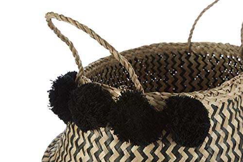 Premier Housewares Seagrass Storage Basket, Brown, 35 cm - Pom Pom