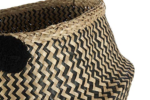 Premier Housewares Seagrass Storage Basket, Brown, 35 cm - Pom Pom