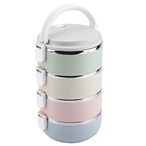 GXMZL Thermal Lunch Box,Portable Stainless Steel Thermal Lunch Box Container Bento Box Food Container Lunch Storage Containers for Kids School and Adults Office (Size : 2800ml)