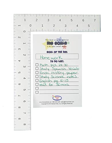 Sticky Note Pad Daily Checklist by Kenson Kids – 15 Pack (375 Sheets) - 4x6” Task Planner, Day Scheduling to do List, Goal Setting Organizational Tool for Children and Adults