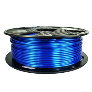 2.85mm silk sapphire blue 3d printer pla filament 1kg 2.2lbs silky feeling shine shiny dark deep blue material cc3d shiny blue 3 mm