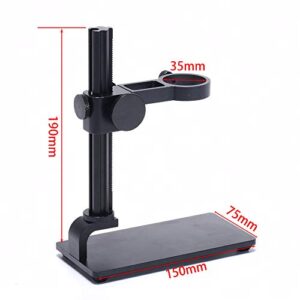 HAYEAR Small Camera Bracket 35mm (1.4 Inch) Diameter Holder for USB Digital Endoscope Microscope All Aluminum Alloy Solid Base Platform Portable