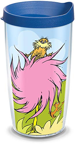 Tervis Dr. Seuss™ - Lorax Made in USA Double Walled Insulated Tumbler Travel Cup Keeps Drinks Cold & Hot, 16oz, Classic