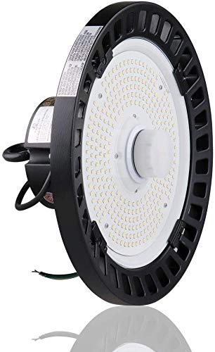 RuggedGrade 40,000 Lumen LED High Bay Light - Titan III 300 Watt LED High Bay Lighting UFO LED Light - Ultra Efficient 150 Lumens to watt - 5000K – Dimmable - DLC Premium