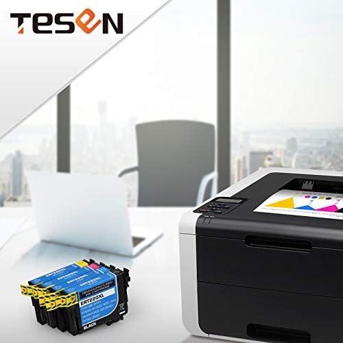 TESEN Remanufactured 220XL RT220XL ERT220XL NE-RT220XL Ink Cartridge Replacement for Epson 220 220XL T220XL Use with Workforce WF-2760 WF-2750 WF-2630 WF-2650 WF-2660 XP-320 XP-424 XP-420 4-Pack