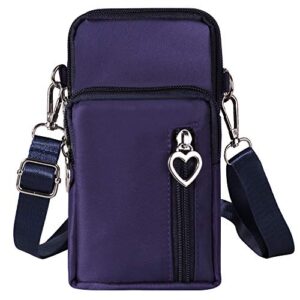 women roomy pouch small crossbody phone bag wrist purse for samsung galaxy s22 ultra s21 ultra s22+ s20+ 5g s20 ultra a02 a03s a03 a13 a53s a53 moto g stylus g power blu f91 g91 max (blue)