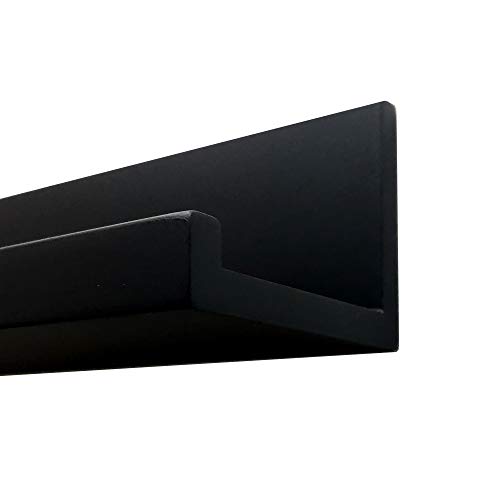 InPlace Shelving 47.24" W x 4.5" D x 3.5" H Black Picture Ledge Shelf 9602060E