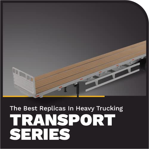 53' Flat Bed Trailer Silver Transport Series 1/50 Diecast Model by Diecast Masters 91023