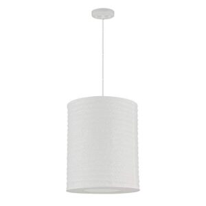 globe electric 60764 novogratz x globe pendant, white lantern