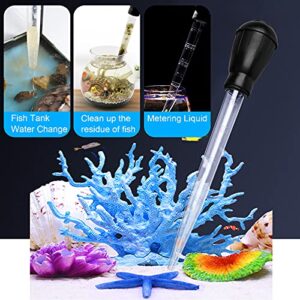 WEAVERBIRD Manual Fish Tank Water Changer Aquarium Dropper, 30ml Aquarium Clean Pipette Dropper, Fish Tank Cleaning Waste Remover, Aquarium Gravel Cleaning Straw