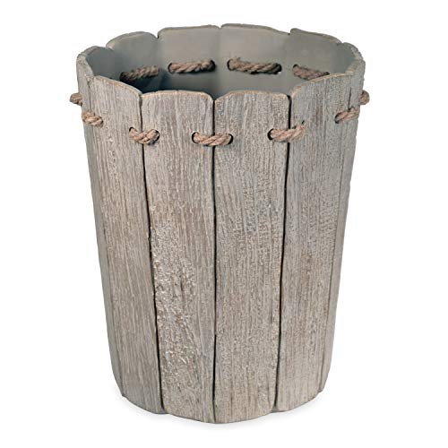 Destinations Driftwood Wastebasket, Grey