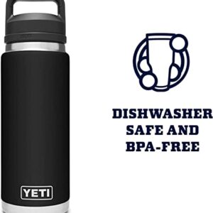 YETI Rambler 36 oz Bottle, Vacuum Insulated, Stainless Steel with Chug Cap, Black