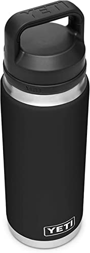 YETI Rambler 36 oz Bottle, Vacuum Insulated, Stainless Steel with Chug Cap, Black