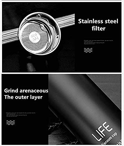 JDclubs 17 oz Car Logo Black Frosted Travel Mugs & Tumblers Vacuum Insulated Stainless Steel Thermal Bottle Fashion Business Thermal Cup for Hot or Cold Drink Coffee Or Tea (Without Logo)