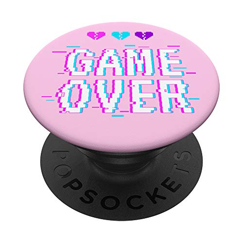 Game Over Vaporwave Sad Kawaii Aesthetic Harajuku Eboy Egirl PopSockets Swappable PopGrip