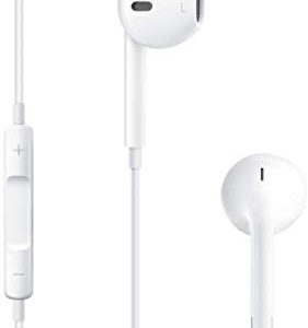 Apple EarPods in-Ear Earbuds with Mic and Remote Earbud Headphones White with USB-C to 3.5 mm Headphone Jack Adapter (Renewed)