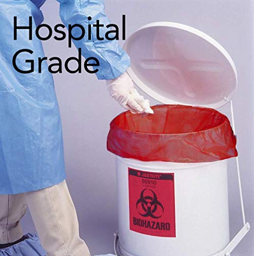 Resilia Medical - Biohazard Bags - Hazardous Waste Disposal, Meets DOT ASTM Standards for Hospital Use, Red, 33 Gallon, 29x38 Inches, 20 Bags