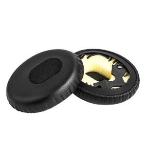 SOULWIT Professional Replacement Earpads Cushions for Bose QuietComfort 3 (QC3) and OE1 On-Ear Headphones, Ear Pads with Softer Leather, Noise Isolation Foam, Added Thickness (Black)