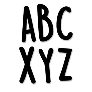 creative teaching press core decor casual black 2" uppercase letter stickers (10159)