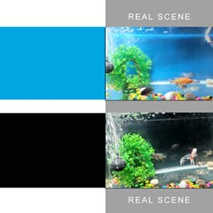 zision Aquarium Background Sticker, Double-Sided Removable Wallpaper Decorative Backdrop Décor for Fish Tank (21'' x 12'')