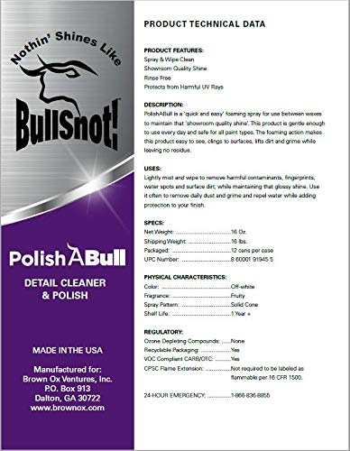 BullSnot! PolishABull Detail Cleaner & Polish