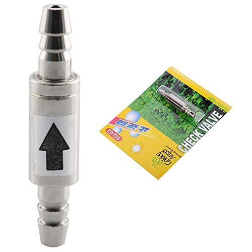 DGZZI Check Valve Stainless Steel One Way Non-Return Check Valve for Aquarium Co2 System Aquarium CO2 Diffuser