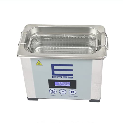 Ultrasonic Jewelry Cleaning Machine 700ml Ultrasound Cavitation Machine Sonic Cleanerwith 1-10 LCD Digital Timer for Cleaning Diamond,Jewelry, Parts,Dental Tool,Watch,Eyeglasses,Carburetor,Nozzle