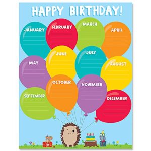 creative teaching press woodland friends happy birthday chart (10267)