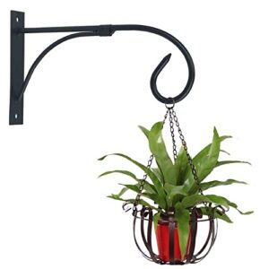 Tinsow Plant Bracket Iron Wall Hooks Straight Downcurled Hanging for Wind Chimes, Flower Baskets, Decorative Plants, Lantern, Wind Spinners, Bird Feeders, Indoor or Outdoor Decoration