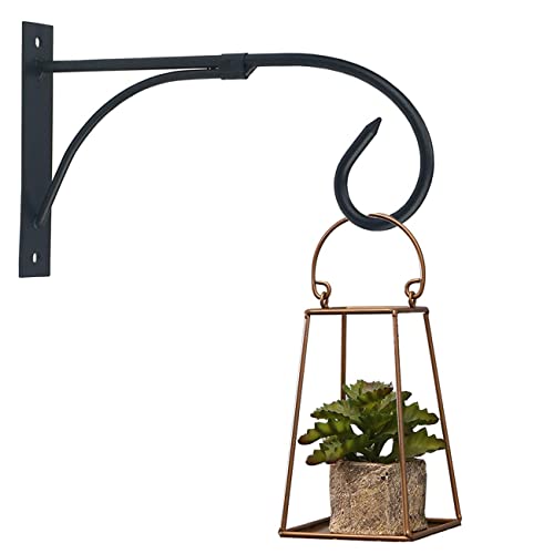 Tinsow Plant Bracket Iron Wall Hooks Straight Downcurled Hanging for Wind Chimes, Flower Baskets, Decorative Plants, Lantern, Wind Spinners, Bird Feeders, Indoor or Outdoor Decoration