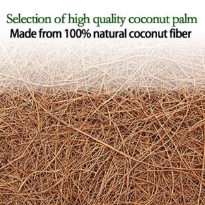 ZeeDix 3 Pcs Coconut Fibers Mulch Ring Tree Protector Mat,11.8 Inch 100% Natural Coco Coir Tree Protection,Tree Ring Mats Tree Disc Plant Cover for Indoor or Outdoor