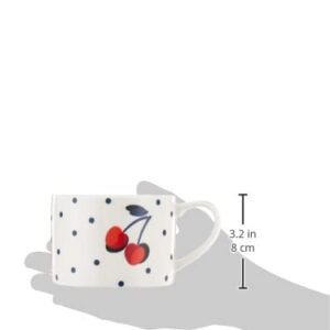 Kate Spade Vintage Cherry Dot Weekend Mug, 0.75 LB, Red