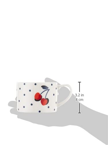 Kate Spade Vintage Cherry Dot Weekend Mug, 0.75 LB, Red