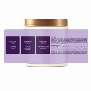 SheaMoisture Strength and Color Care Masque for Damaged Hair Purple Rice Water to Replenish and Preserve 8 oz