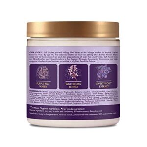 SheaMoisture Strength and Color Care Masque for Damaged Hair Purple Rice Water to Replenish and Preserve 8 oz