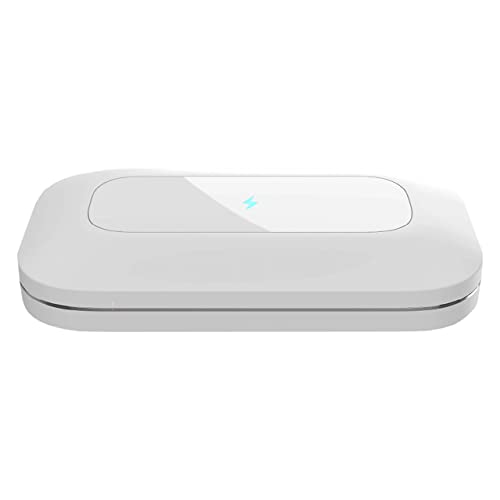 PhoneSoap Pro UV Smart Phone Sanitizer & Universal Cell Phone Charger Box | Patented & Clinically Proven 360-Degree UV-C Disinfection | Disinfects and Charges All Phones (White)