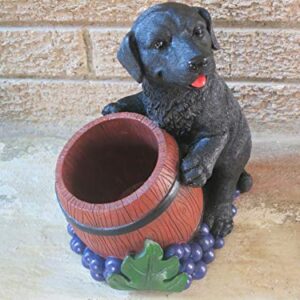 Decorative Dog Wine Holder, for Dog Loving Wine Drinkers (Black Labrador)