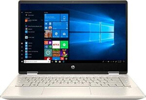 2020 hp pavilion x360 2-in-1 laptop computer/ 14" full hd touchscreen/ 10th gen intel core i5-10210u up to 4.1ghz/ 8gb ddr4 memory/ 256gb pcie ssd + 16gb optane/ ac wifi/ hdmi/ gold/ windows 10