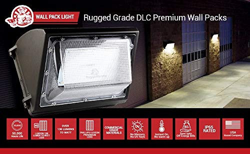 200 Watt LED Wall Pack Light - 26,000 Lumens - Durado II series LED wall Light - Semi Cut off - High Efficiency 135 Lumen to Watt- DLC Premium Listed - Wall Pack LED - 5000K Bright White – DLC Premium