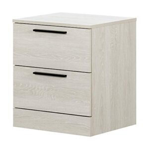 South Shore Step One Essential 2-Drawer Nightstand, Winter Oak