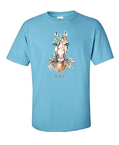 Blue Hay Horse Shirt (Medium)