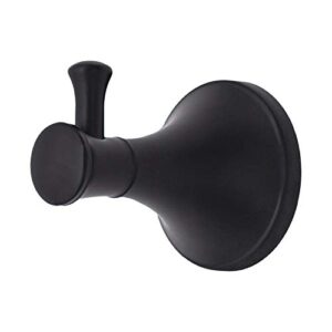 bennington windsor wall mounted robe hook bath hardware bathroom accessory, black