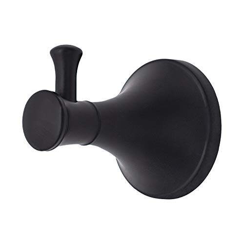 Bennington Windsor Wall Mounted Robe Hook Bath Hardware Bathroom Accessory, Black