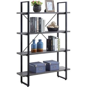 lorell soho bookcase, 39.4" x 11.8" x 57.5"